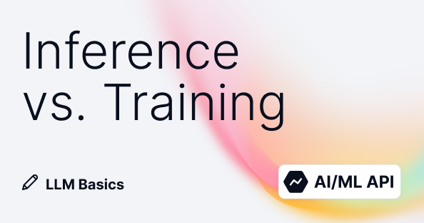 AI Inference vs Training. What is AI Inference? | Academy Articles | AI/ML API🔥